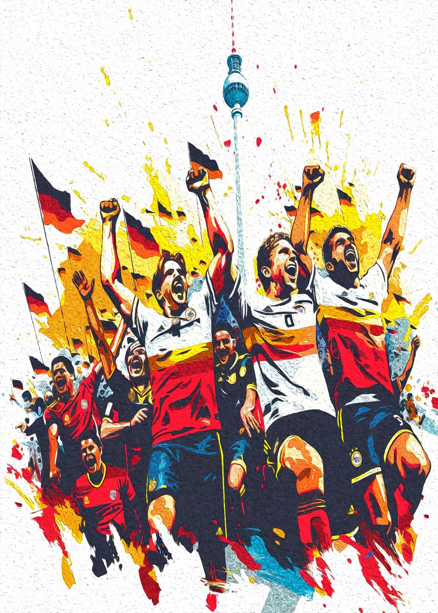 'Germany supporter' Poster, picture, metal print, paint by muhammad ...