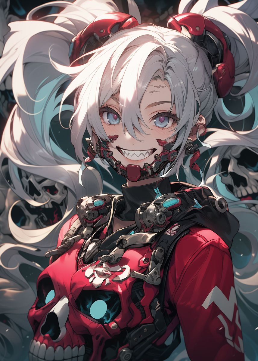 'Future Anime Girl' Poster, picture, metal print, paint by David ...