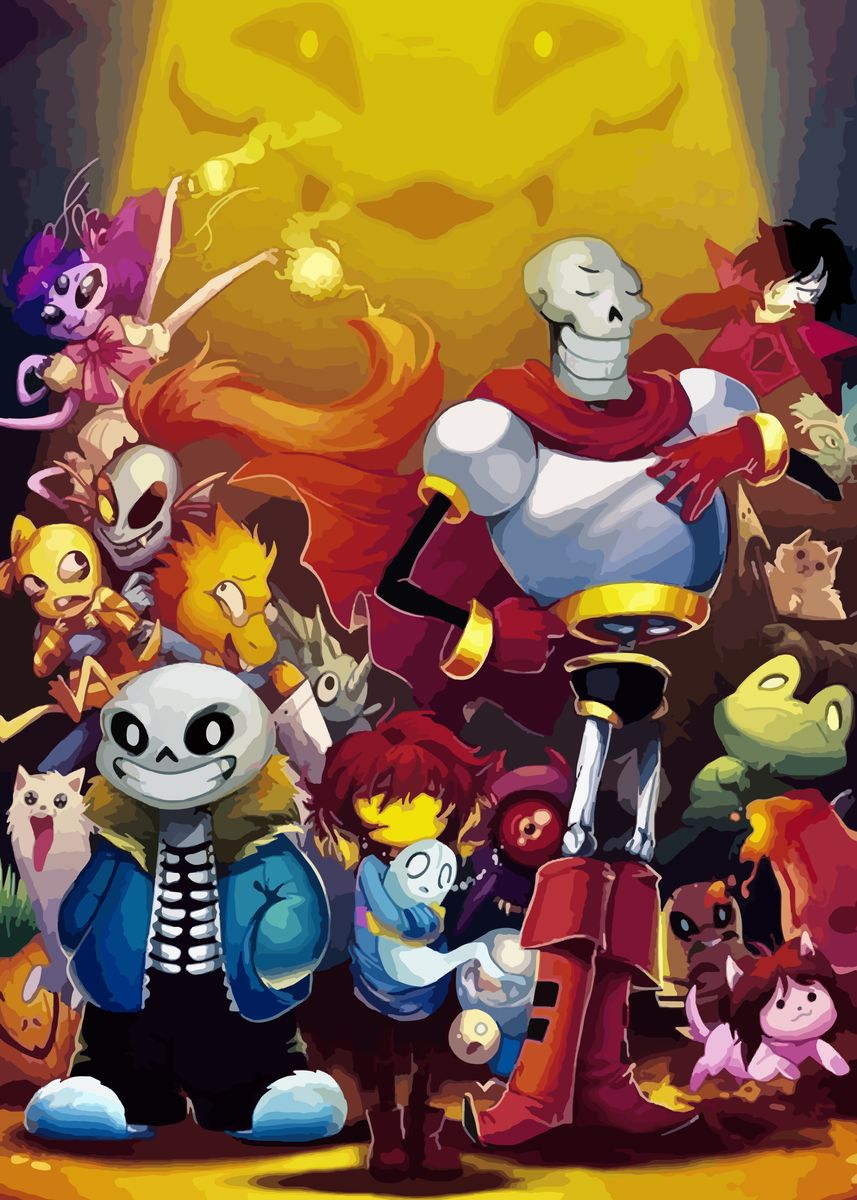 'Undertale' Poster, picture, metal print, paint by 沙发 | Displate