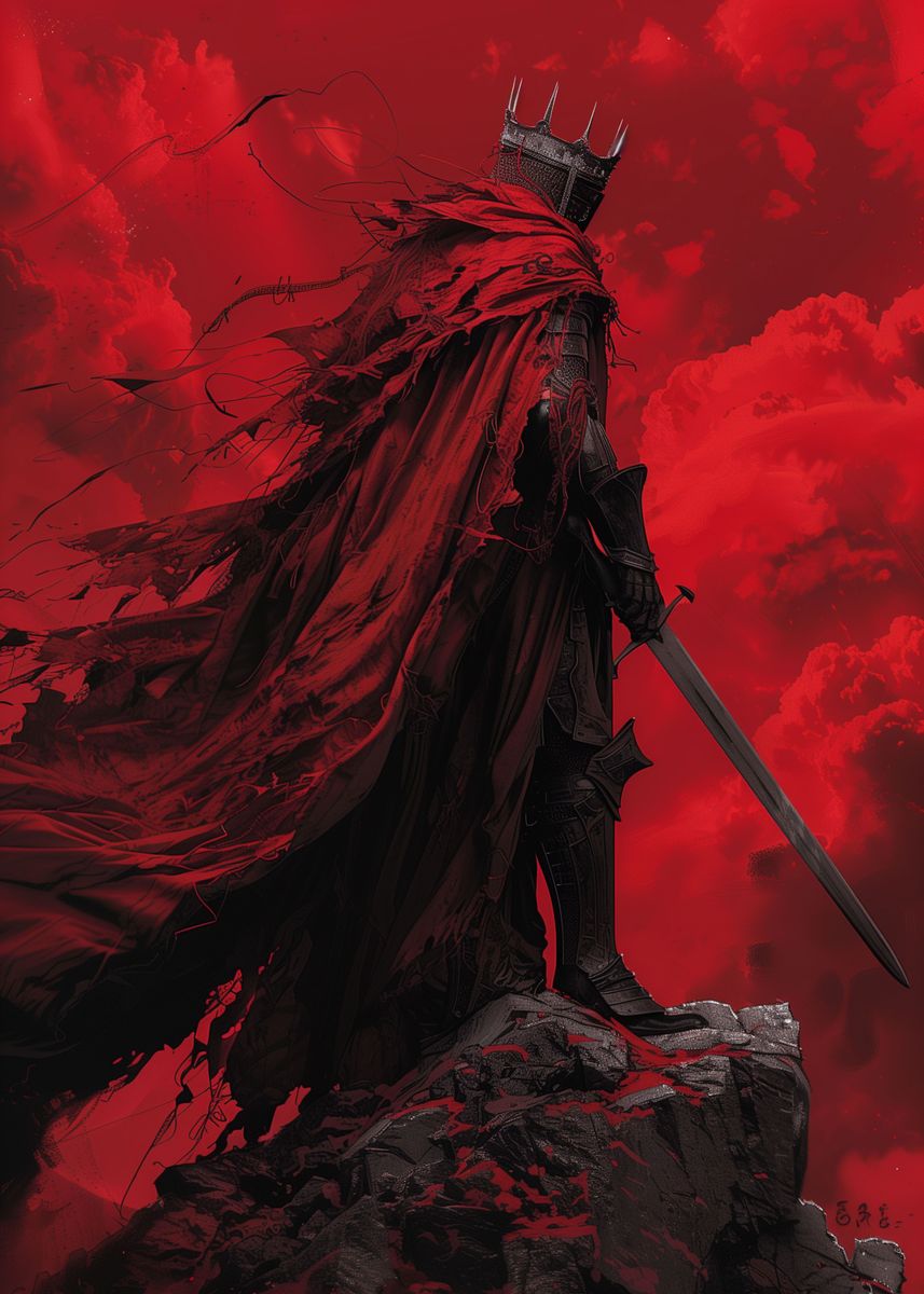 'king knight' Poster, picture, metal print, paint by OMEGA FAUNA | Displate