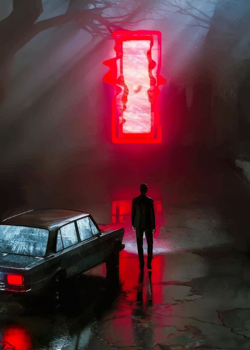 'alan wake' Poster, picture, metal print, paint by Stairo Art | Displate