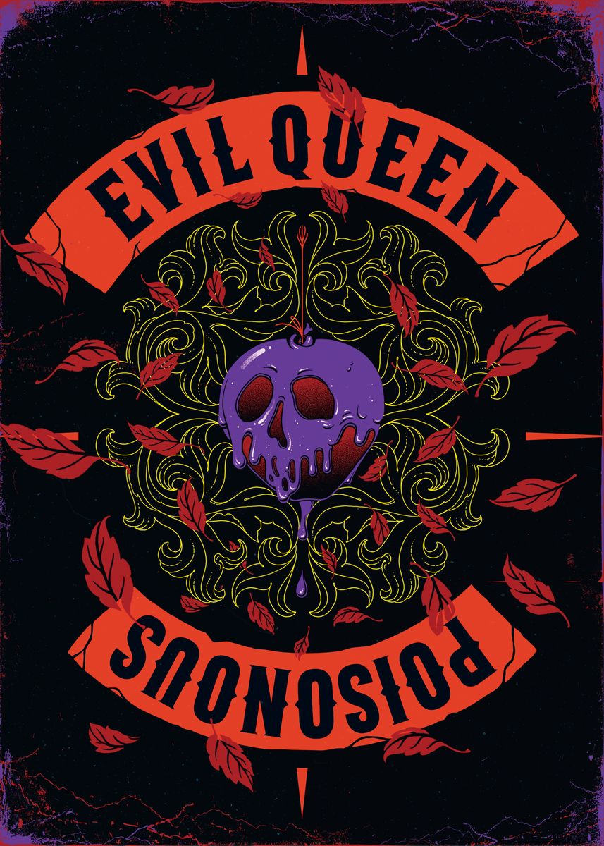 'Poisonous Evil Queen' Poster, picture, metal print, paint by Disney ...