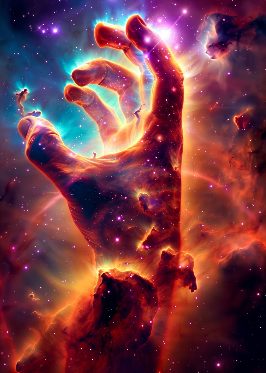 'Hand of God' Poster, picture, metal print, paint by The creative Hub ...