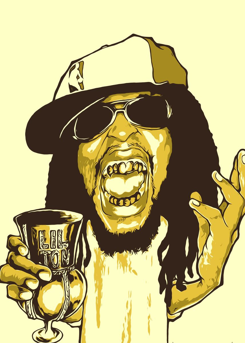 'lil jon rapper' Poster, picture, metal print, paint by Levi Sensei ...