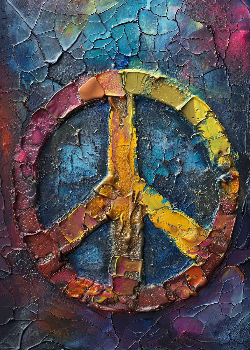 'Peace Sign' Poster, picture, metal print, paint by JS Art Design ...