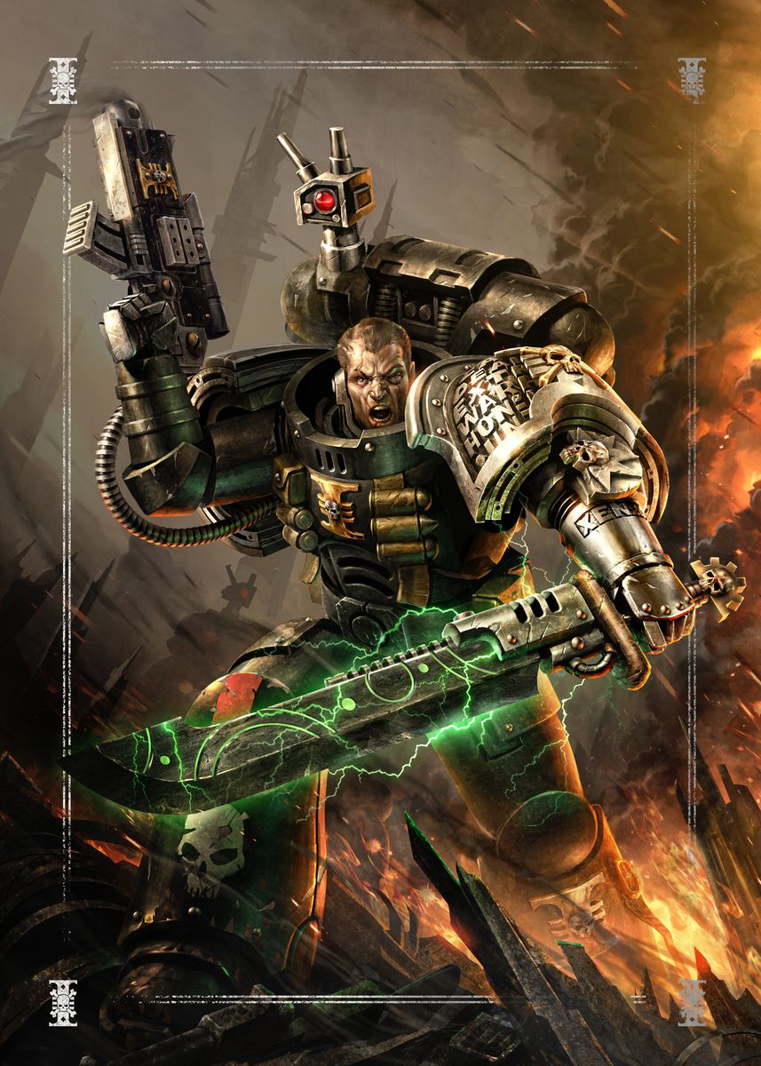 'Deathwatch Veteran' Poster, picture, metal print, paint by Warhammer ...
