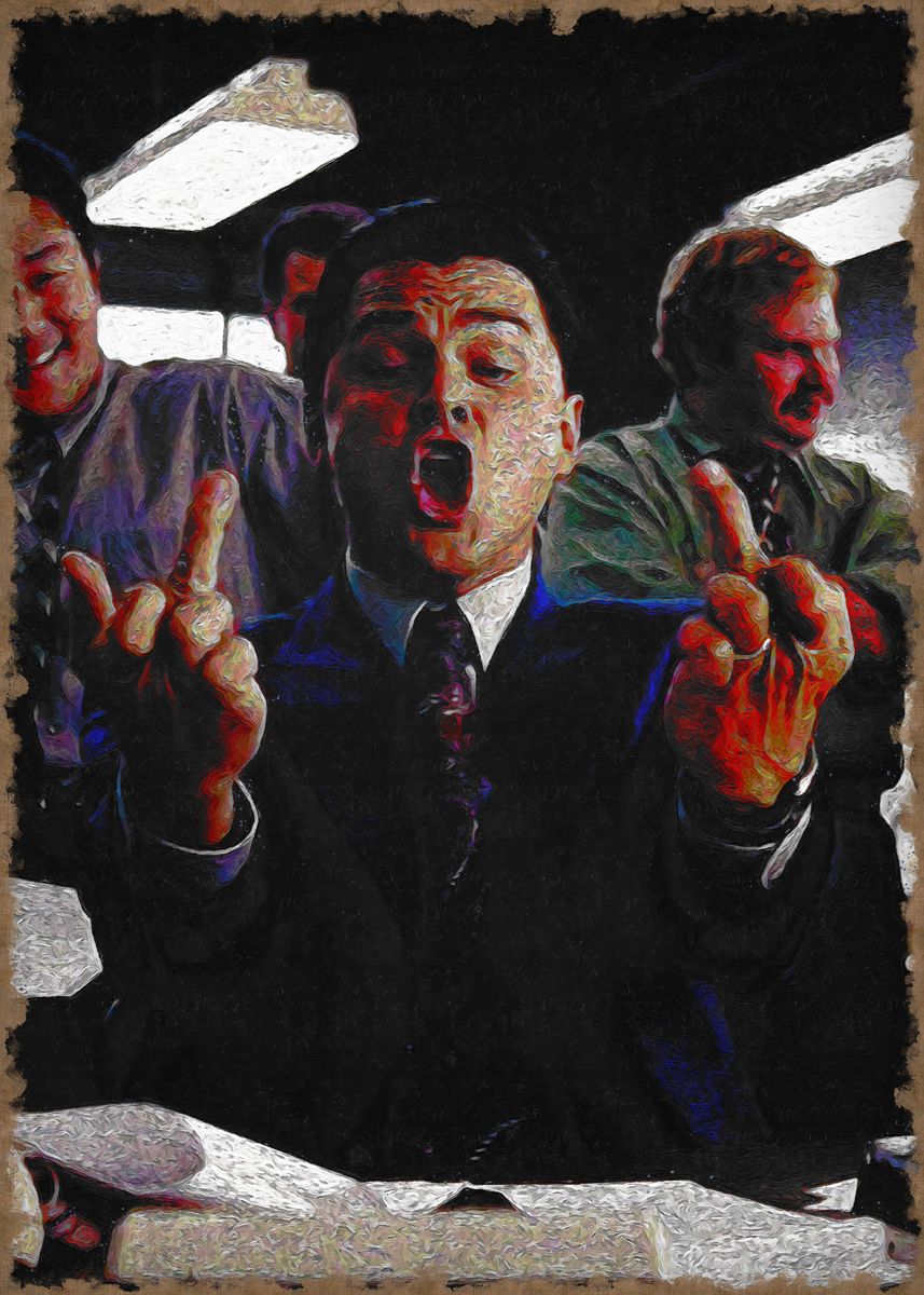 'the wolf of wall street' Poster, picture, metal print, paint by The ...