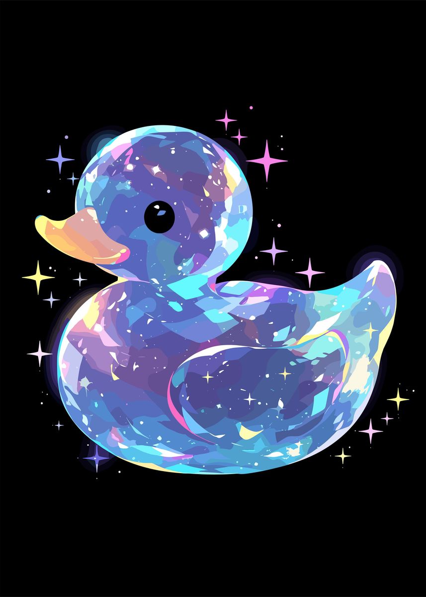 'Cute Duck Art' Poster, picture, metal print, paint by Firgiant ...