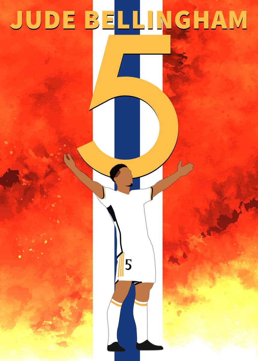 'Jude Bellingham ' Poster, picture, metal print, paint by Evan ...