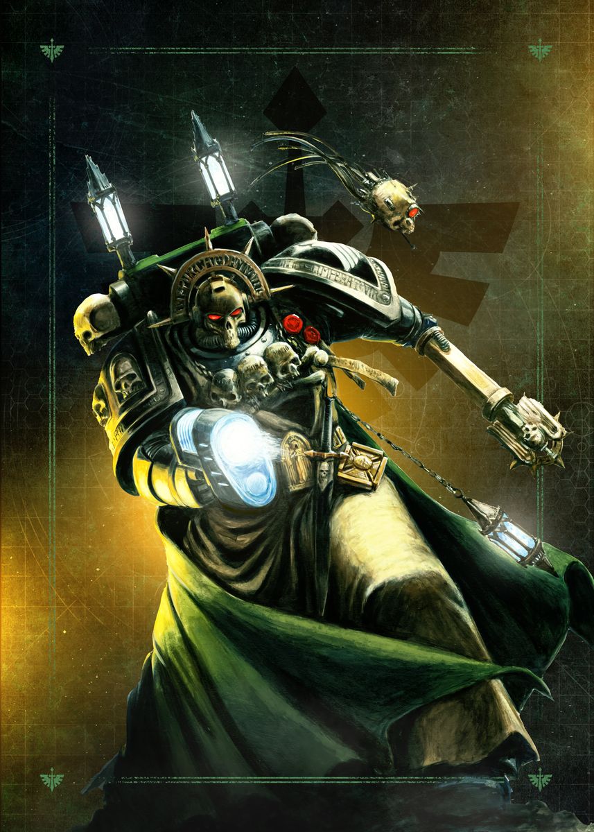 'Dark Angels Chaplain 1' Poster, picture, metal print, paint by ...