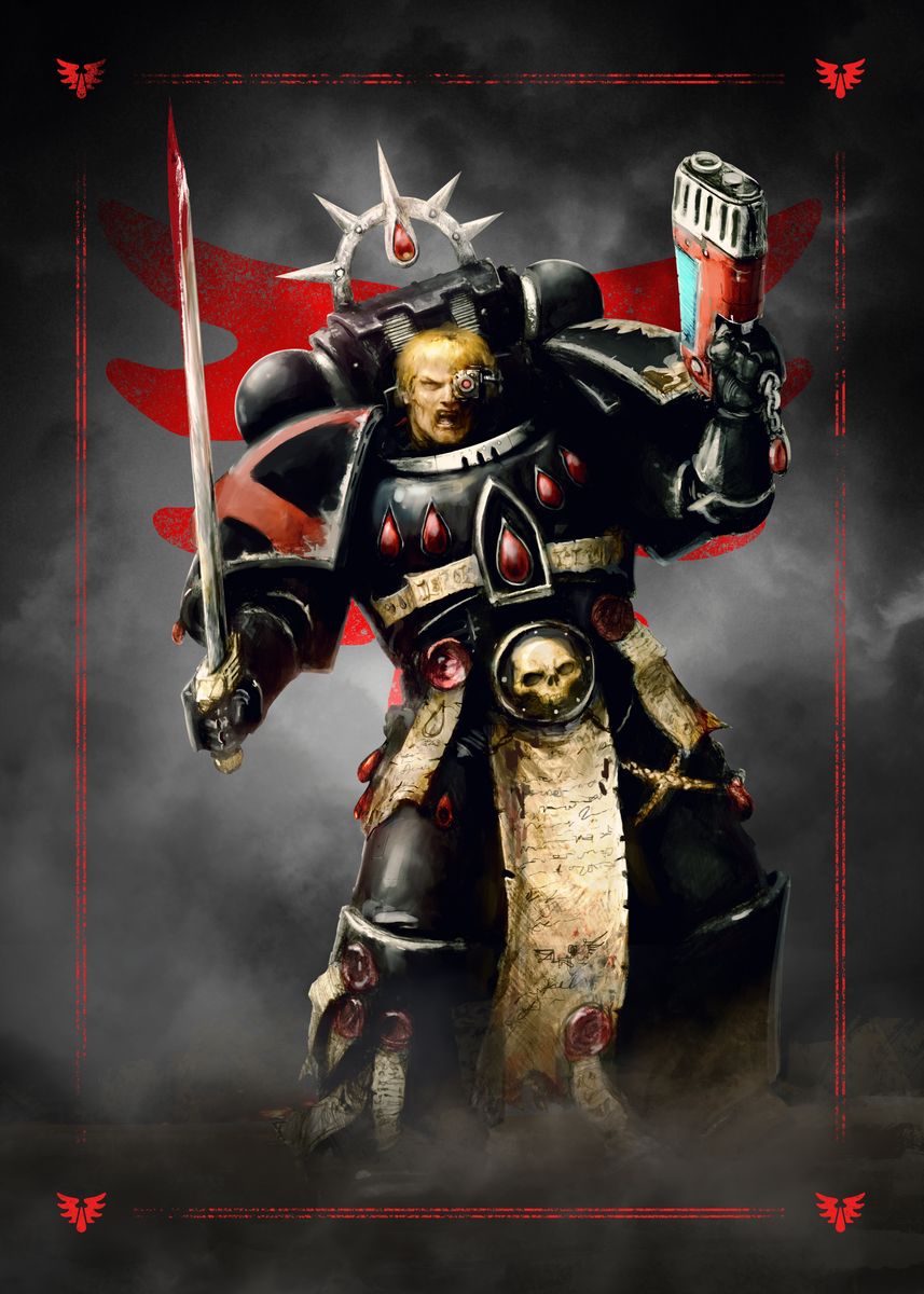 'Death Company Sergeant' Poster, picture, metal print, paint by ...