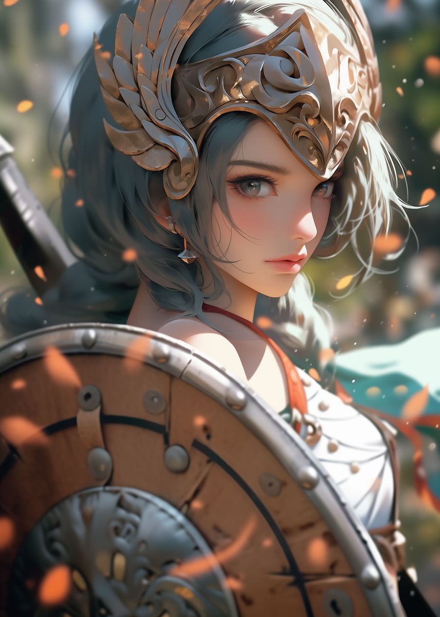 'Majestic Valkyrie Angel' Poster, picture, metal print, paint by Voxel ...