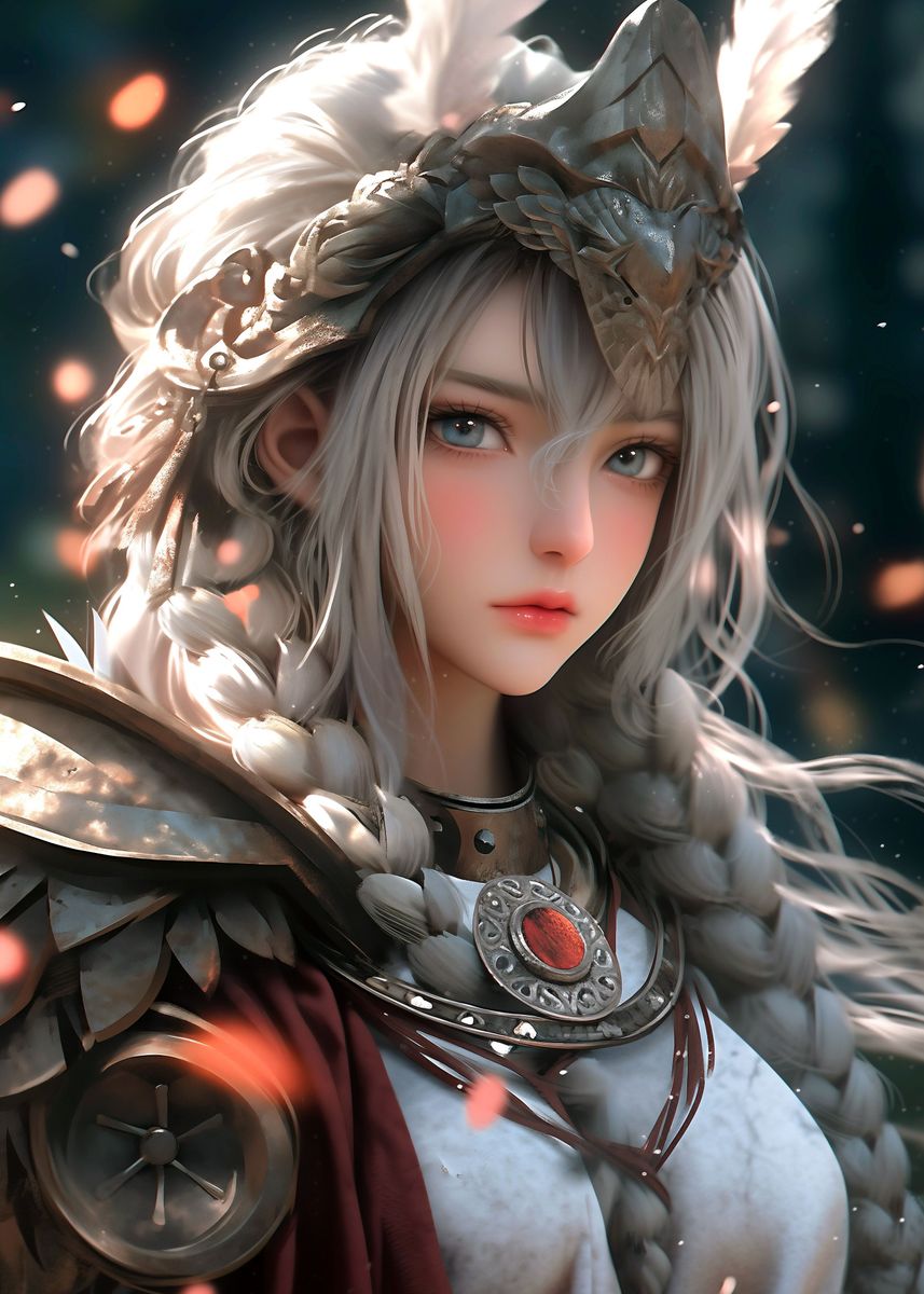 'Valkyrie Girl' Poster, picture, metal print, paint by Enchanted ...