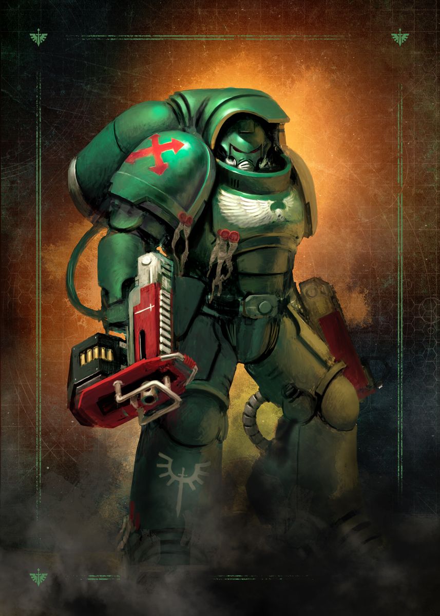 'Dark Angels Inceptor' Poster, picture, metal print, paint by Warhammer | Displate