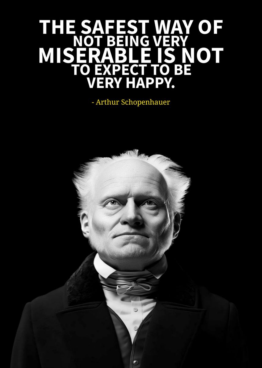 'Arthur Schopenhauer ' Poster, picture, metal print, paint by Lunzii ...