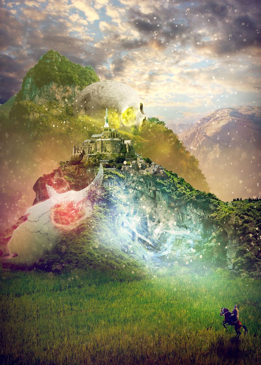 'enchanted island' Poster, picture, metal print, paint by Bonilla ...