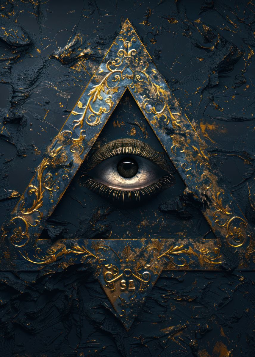 'The All Seeing Eye' Poster, picture, metal print, paint by ...