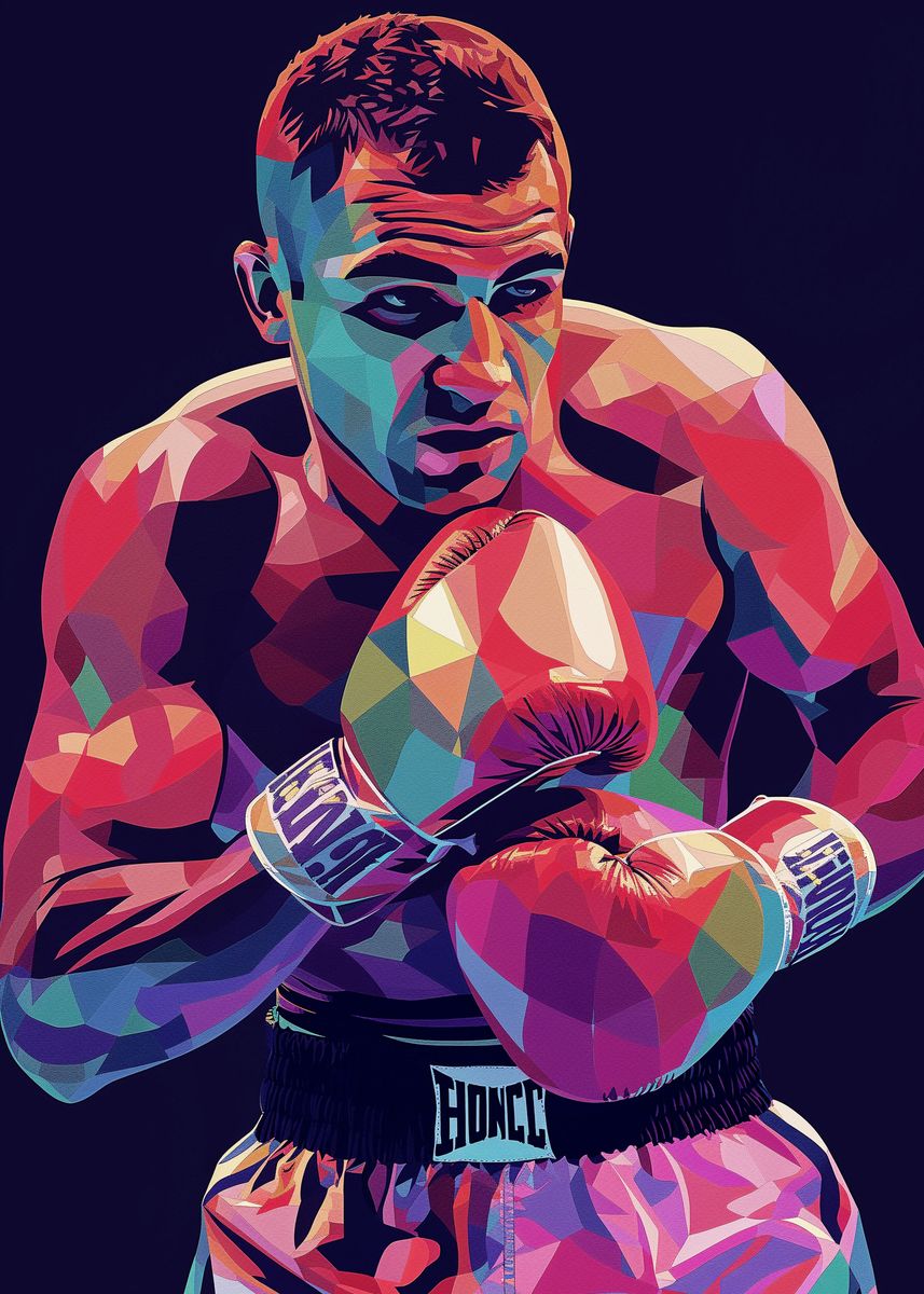 'Rocky Marciano Wpap Art' Poster, picture, metal print, paint by Mus ...