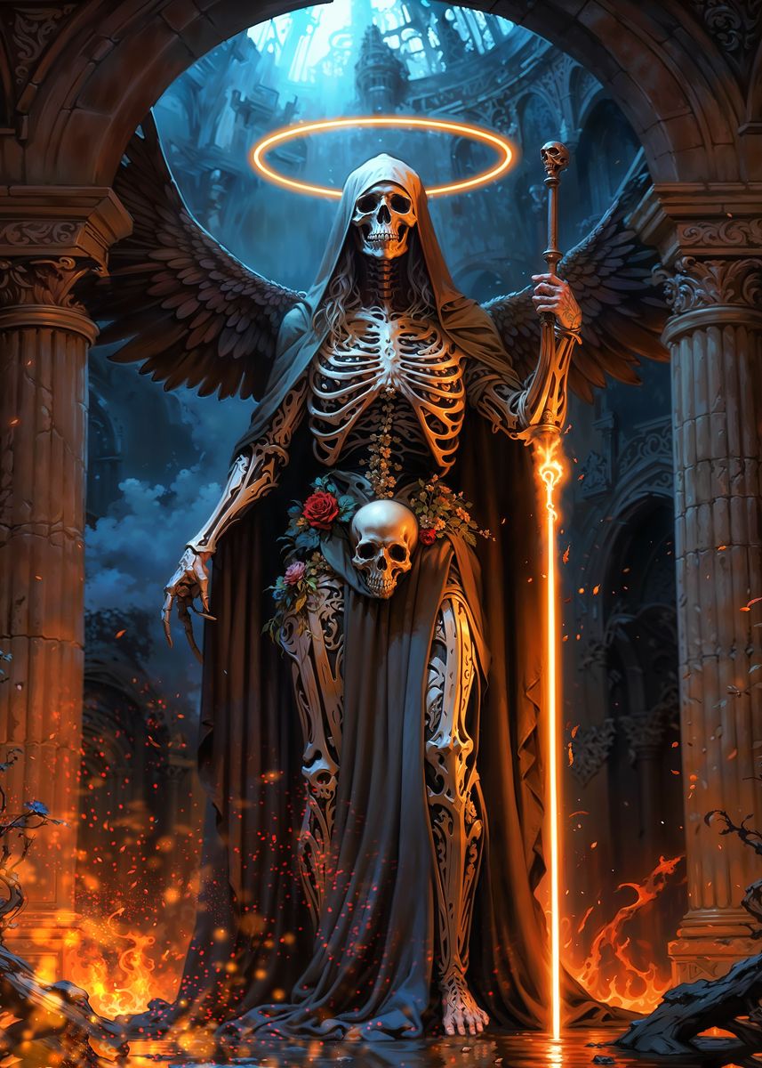 'Santa Muerte' Poster, picture, metal print, paint by Alice White ...