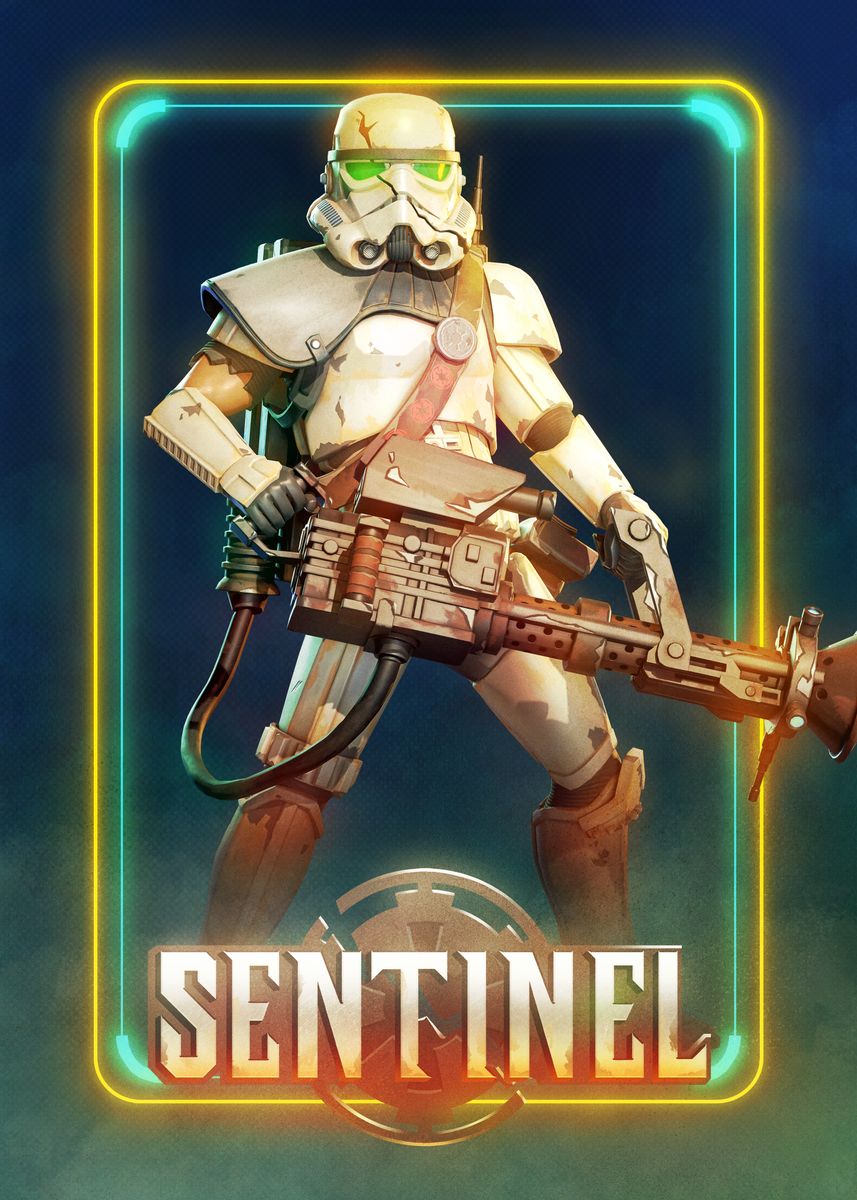 'Sentinel' Poster, picture, metal print, paint by Star Wars | Displate