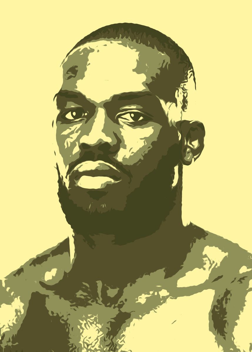 'Jon Jones' Poster, picture, metal print, paint by Levi Sensei | Displate