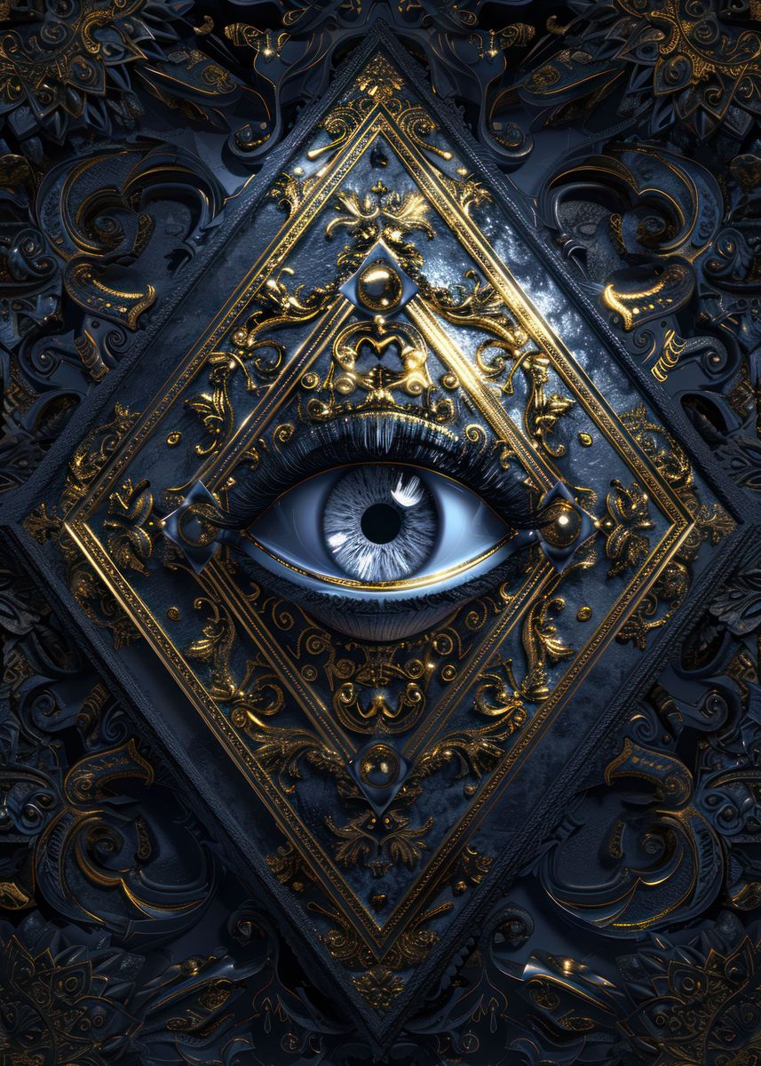 'The All Seeing Eye' Poster, picture, metal print, paint by ...