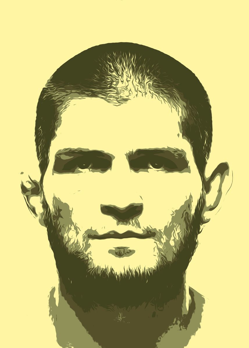 'Khabib Nurmagomedov' Poster, picture, metal print, paint by Levi ...