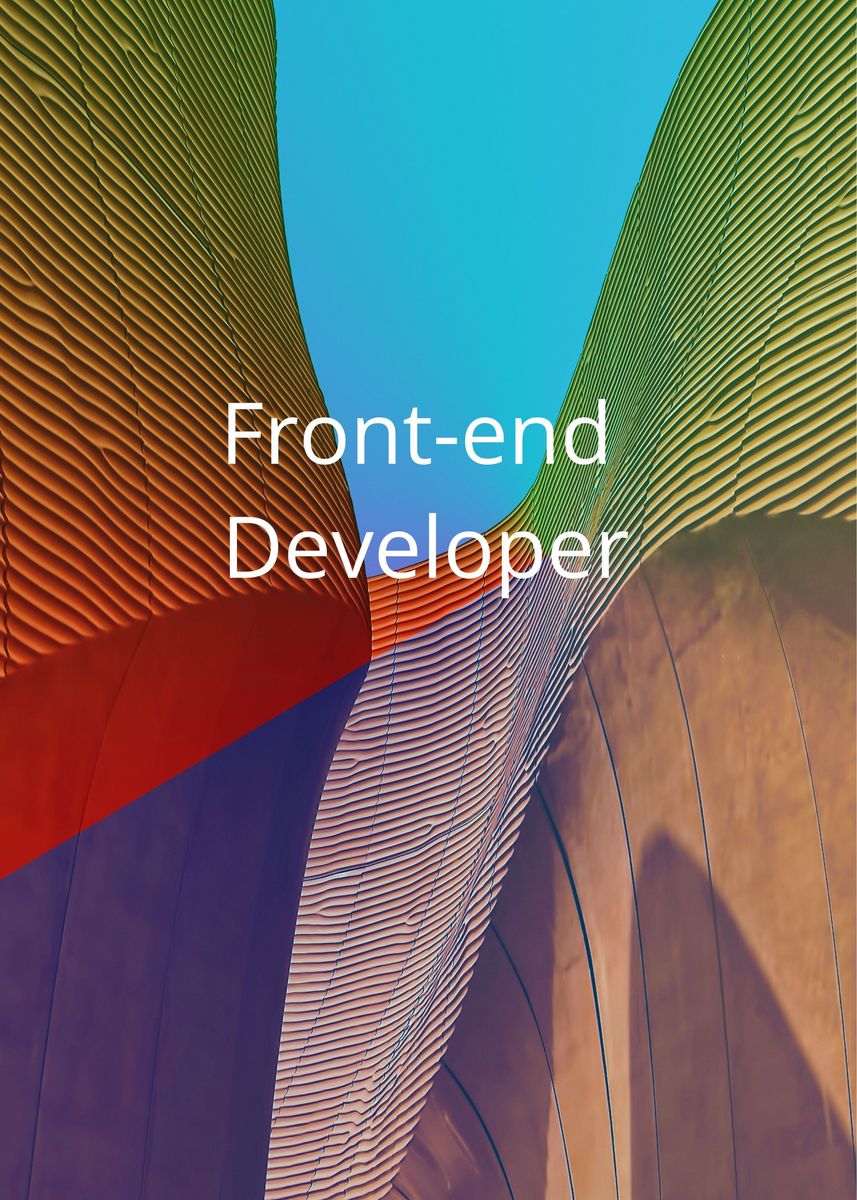 'Frontend Developer' Poster, picture, metal print, paint by Viennarz ...