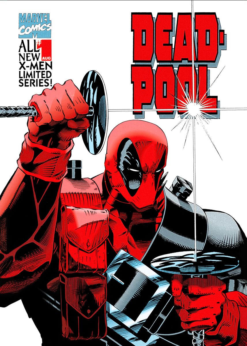 'Deadpool Katana Shine' Poster, picture, metal print, paint by Marvel ...