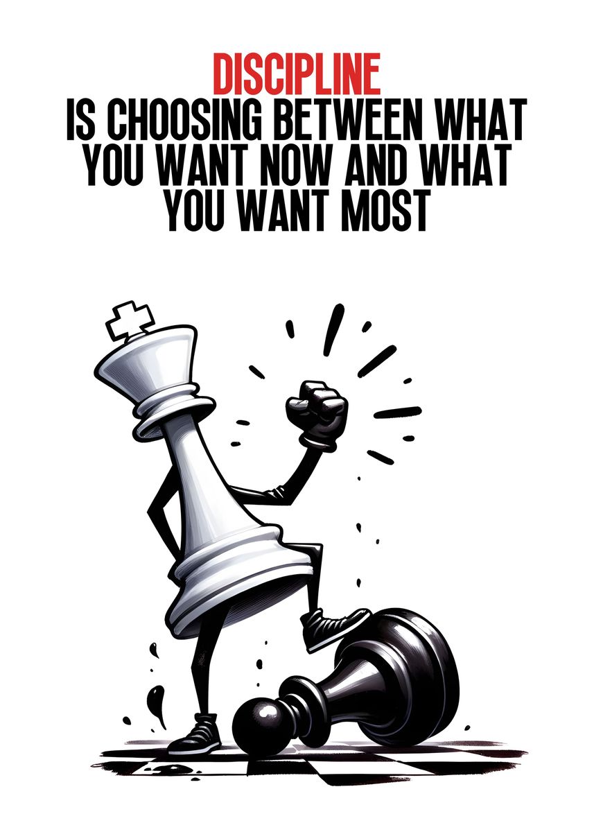 'Discipline' Poster, picture, metal print, paint by Yess | Displate