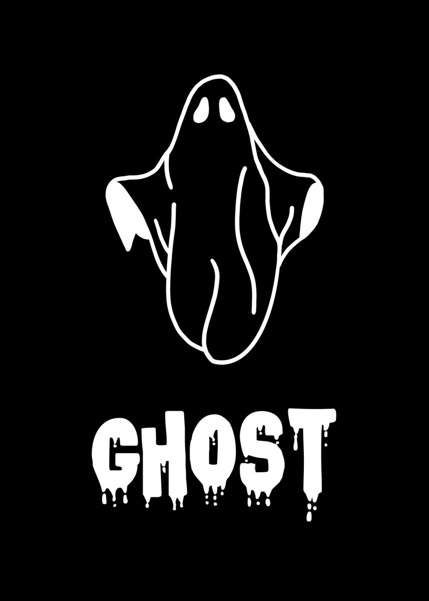 'Ghost' Poster, picture, metal print, paint by tukang gambar | Displate