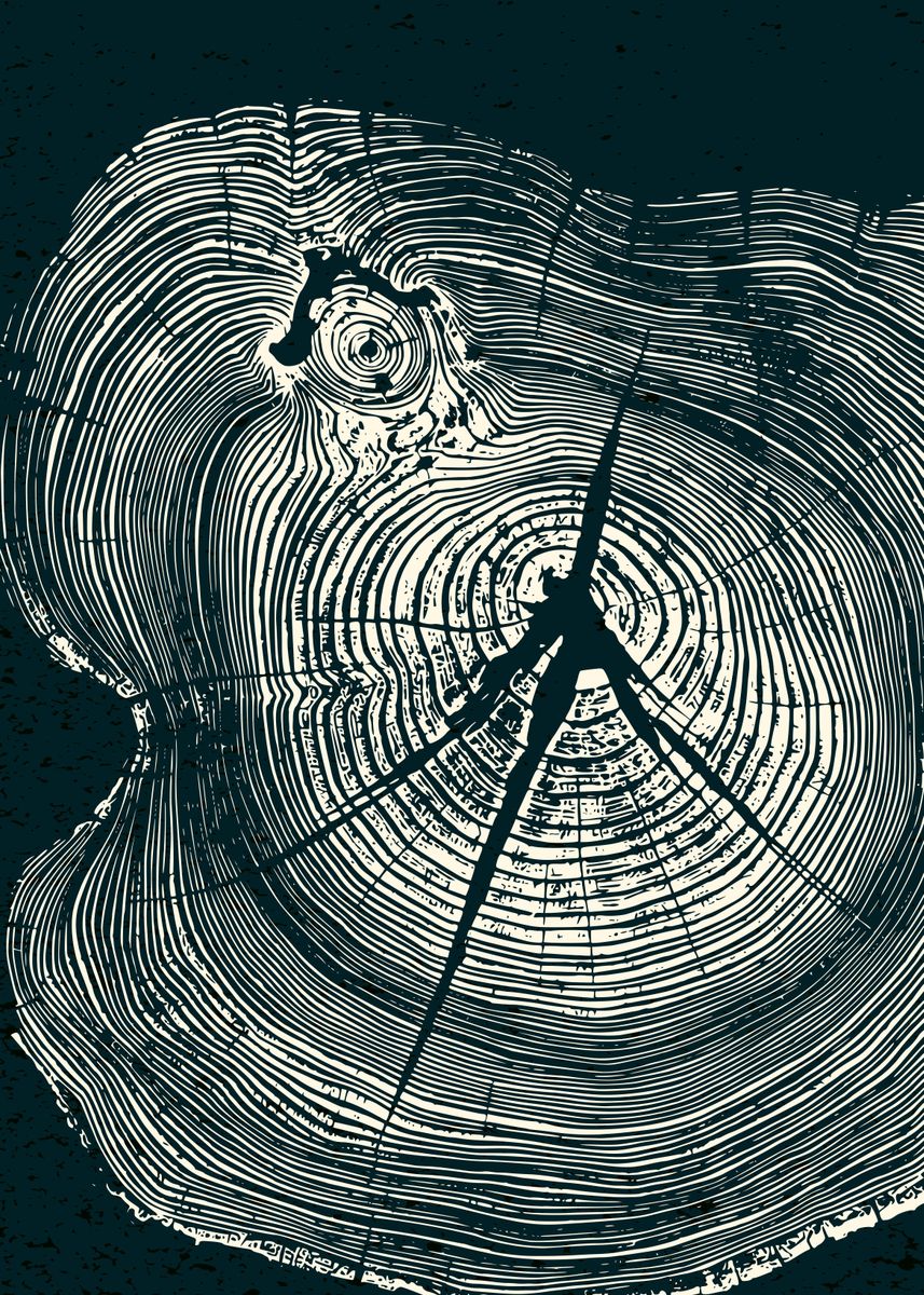 'Appalachian Mt Locus tree' Poster, picture, metal print, paint by ...