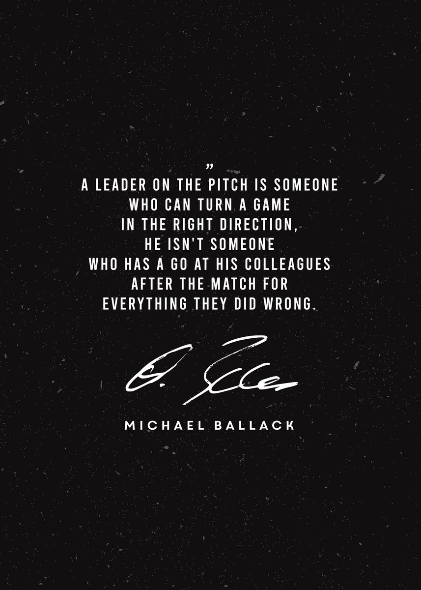 ' Michael Ballack ' Poster, picture, metal print, paint by Angela ...