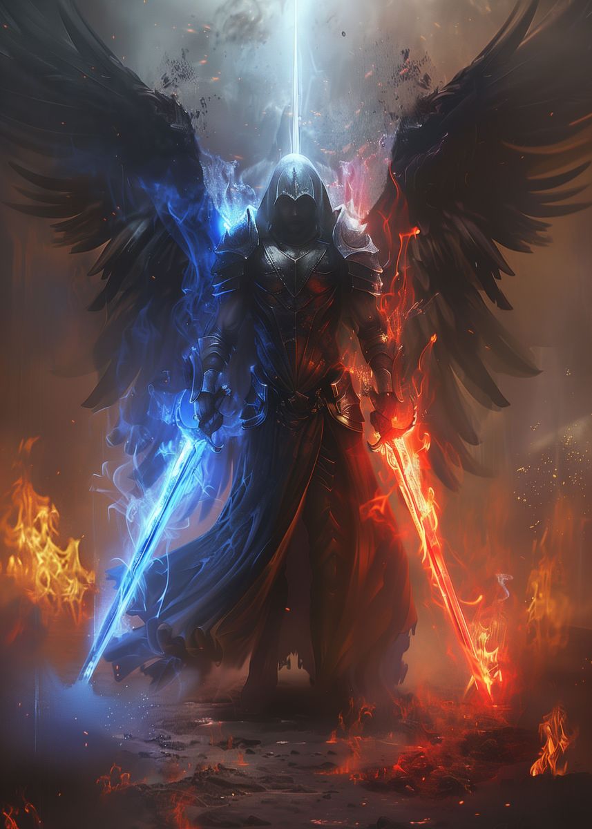 'The Dark Angel' Poster, picture, metal print, paint by Hotaru Jisuni ...