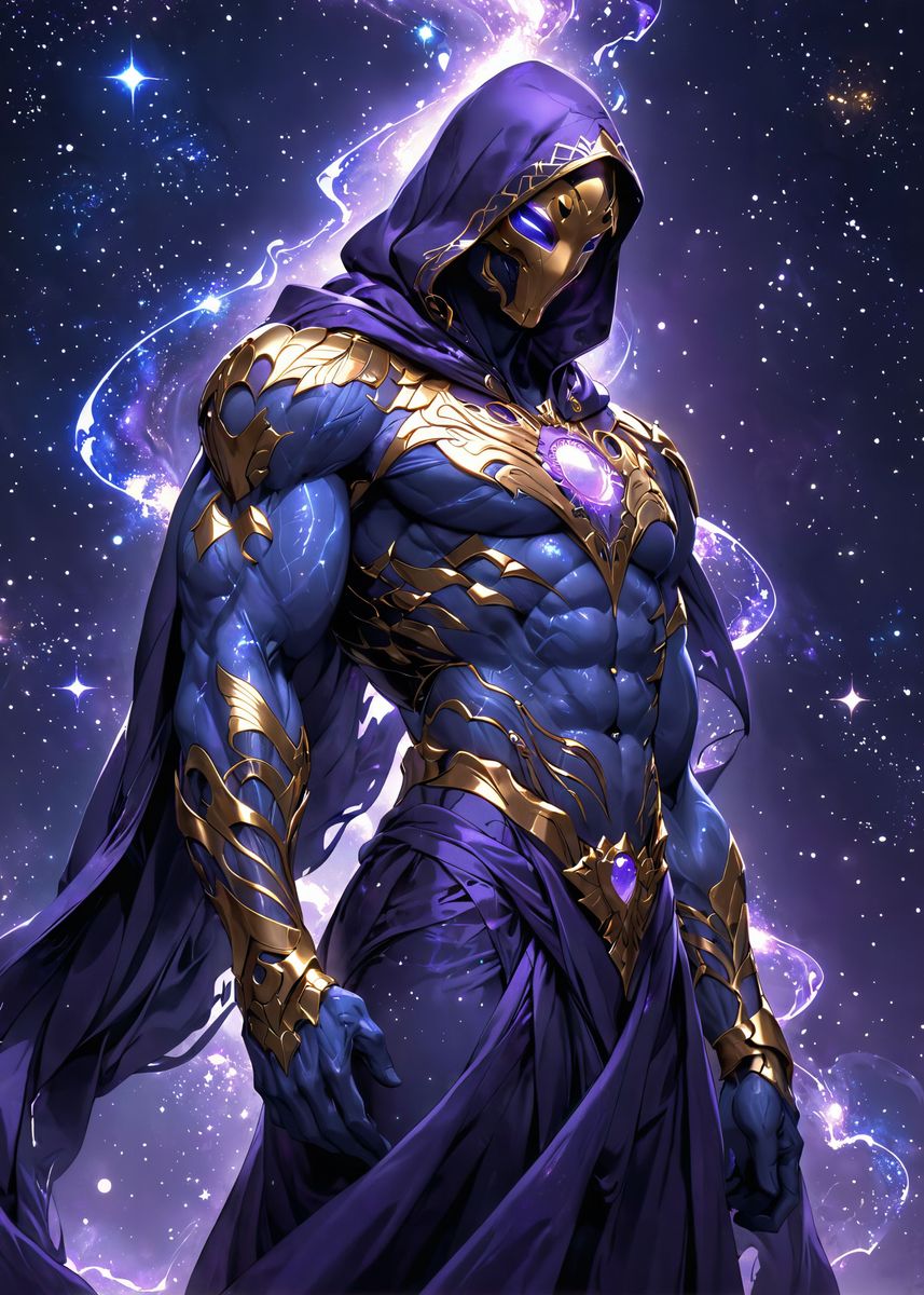 'galaxy sama' Poster, picture, metal print, paint by aigoar | Displate