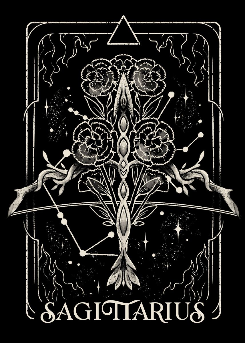 'Sagittarius Card' Poster, picture, metal print, paint by Eduardo Ely ...