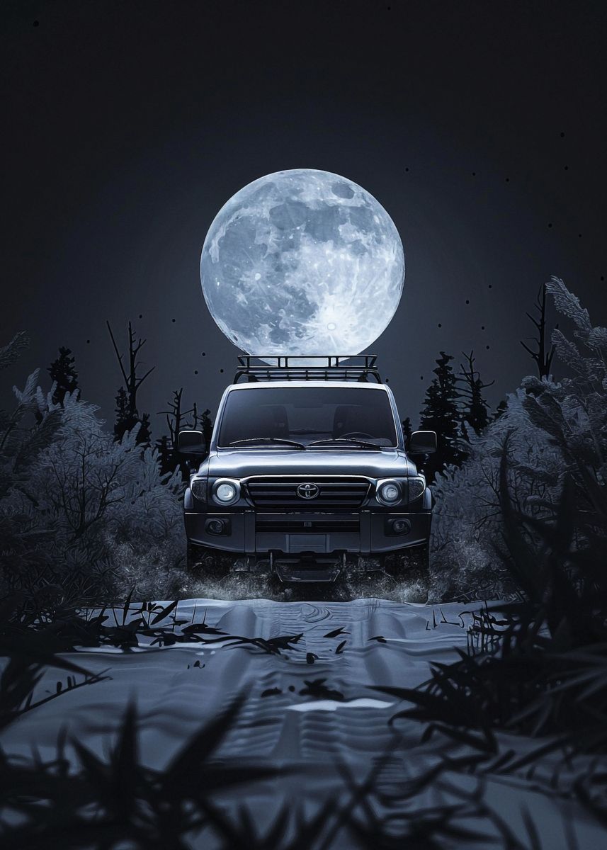 'Toyota Land Cruiser Prado ' Poster, picture, metal print, paint by ...
