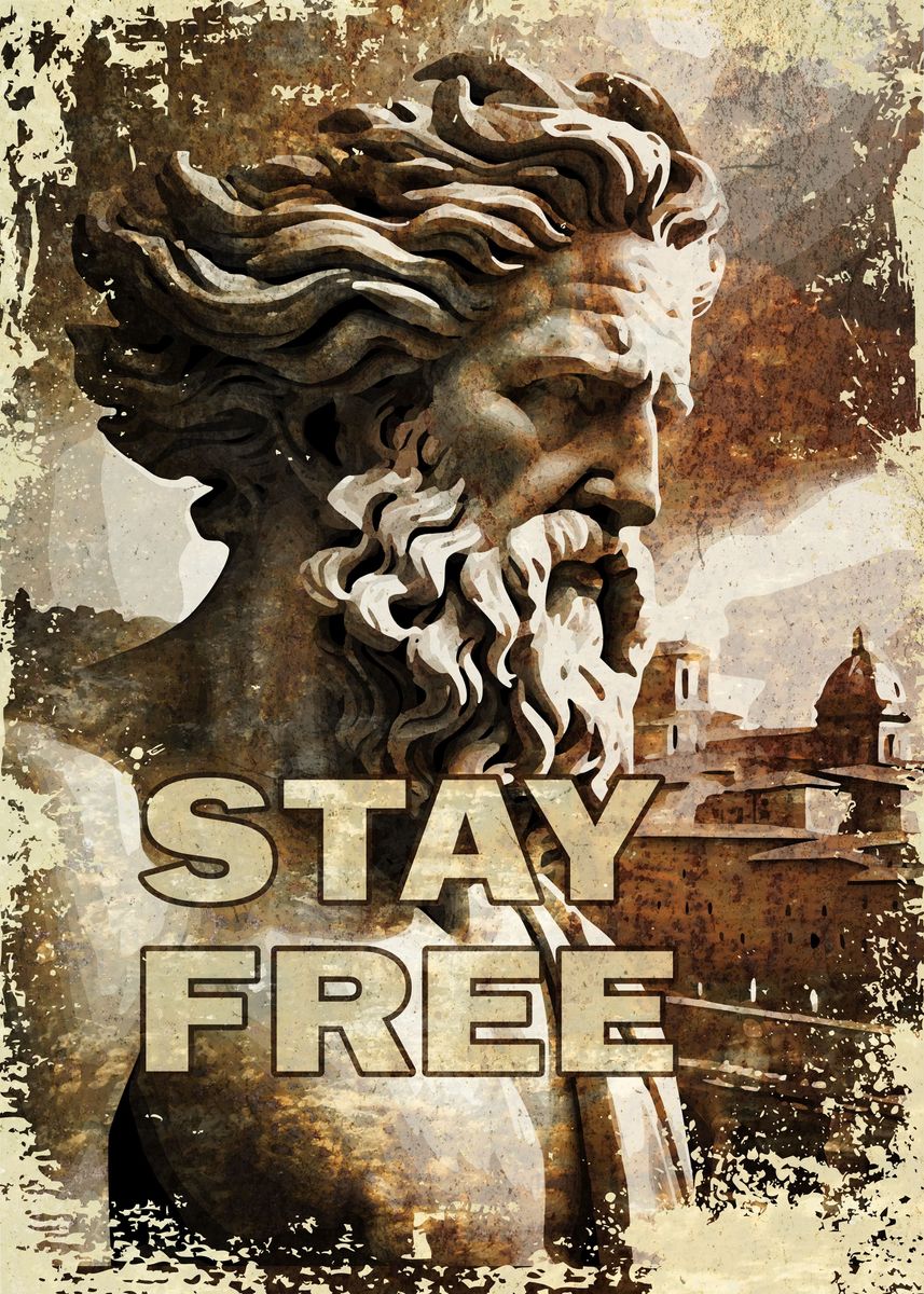 'Freedom Motivational Quote' Poster, picture, metal print, paint by ...