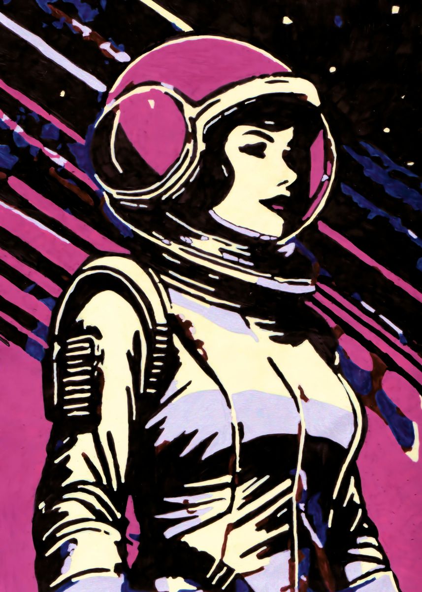 'Celestial Voyager' Poster, picture, metal print, paint by ...