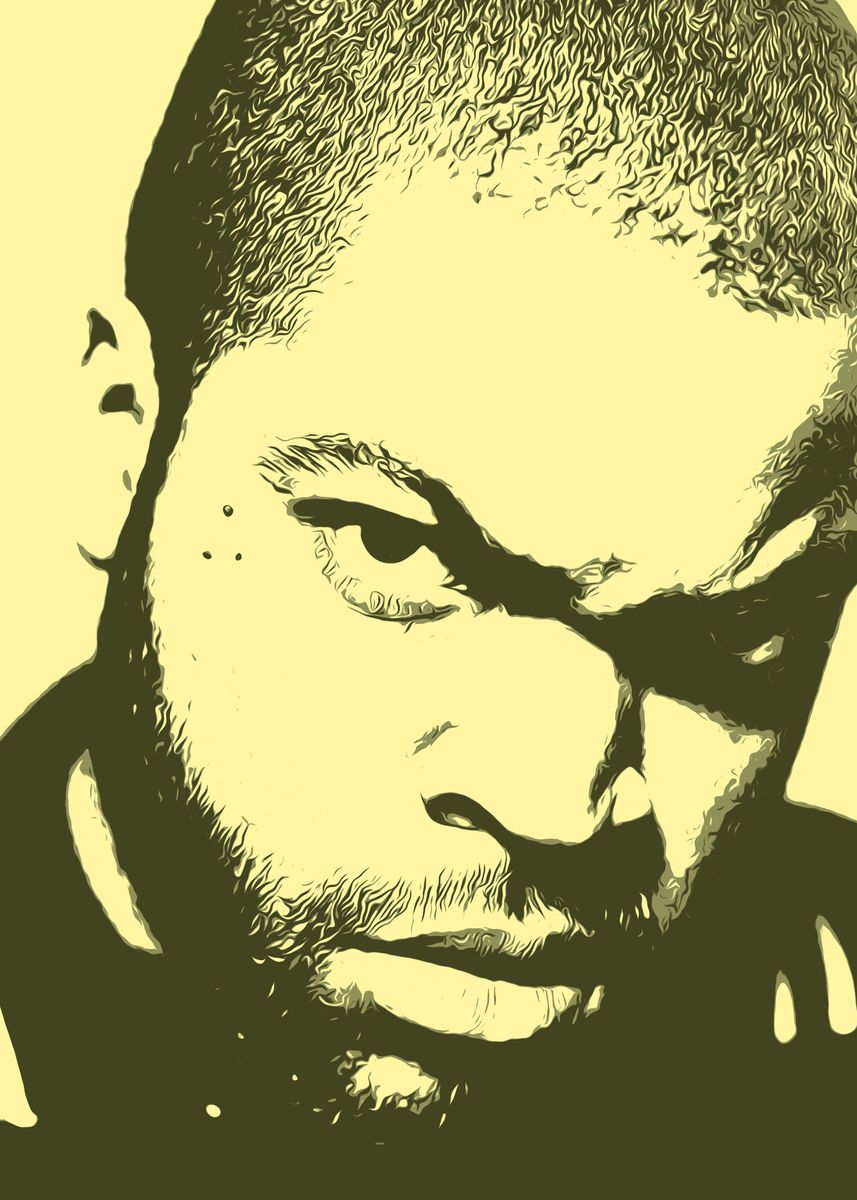 'Ice Cube' Poster, picture, metal print, paint by Levi Sensei | Displate