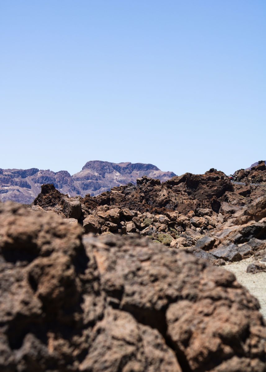 'Rocky Volcanic Landscape' Poster, picture, metal print, paint by ...