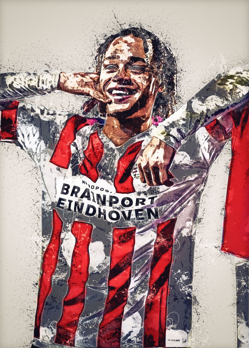 'Xavi Simons Painting' Poster, picture, metal print, paint by ...