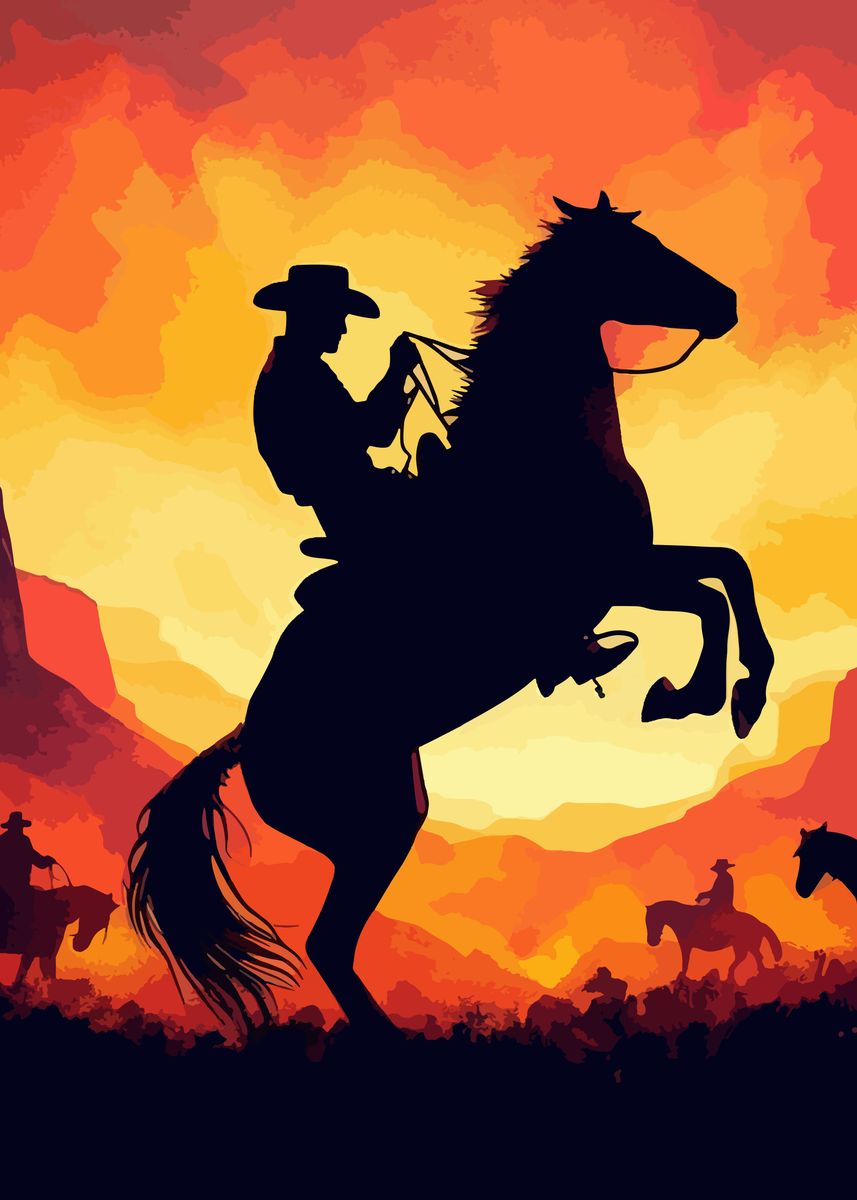 'Koboi' Poster, picture, metal print, paint by R E X | Displate