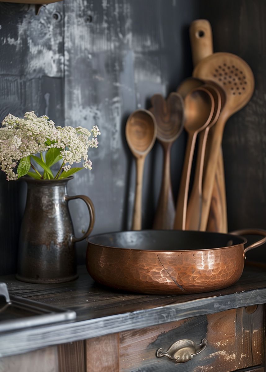 'Culinary Kitchen Tools' Poster, picture, metal print, paint by Color ...