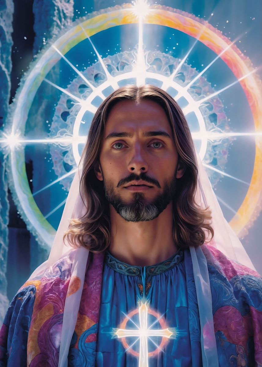 'Jesus Radiant Savior' Poster, picture, metal print, paint by sekarayu ...