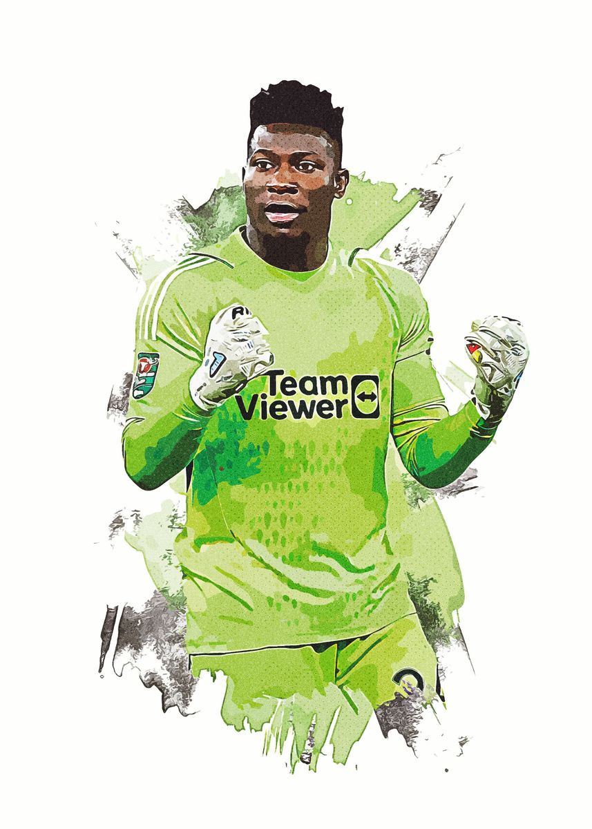 'Andre Onana' Poster, picture, metal print, paint by Nguyen Duc Hieu ...