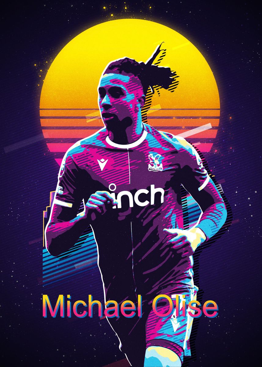 'Michael Olise' Poster, picture, metal print, paint by Tran Duc Hieu ...