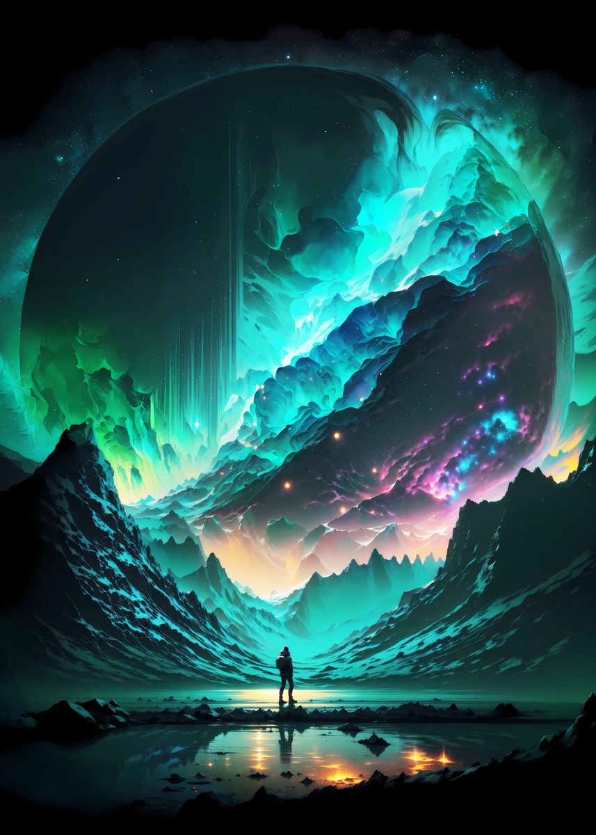 'Galactic Traveler' Poster, picture, metal print, paint by Luong Phat ...