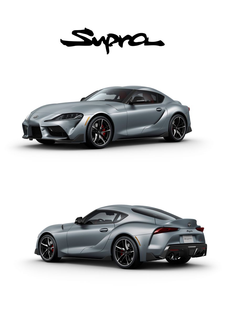 'Toyota GR Supra' Poster, picture, metal print, paint by Conceptual ...