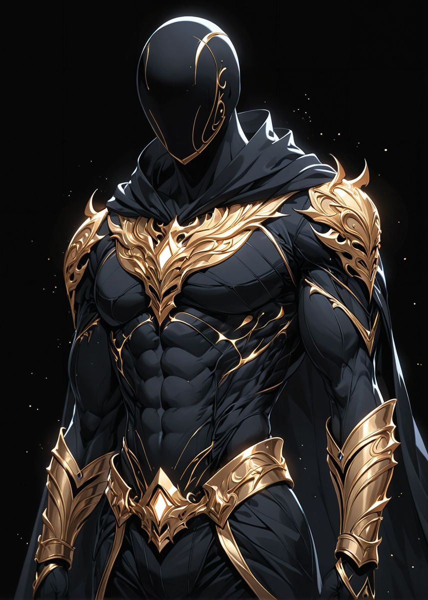 'Golden Knight' Poster, picture, metal print, paint by aigoar | Displate